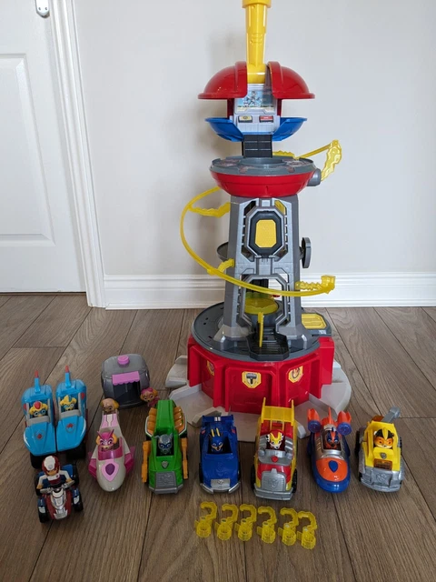 PAW PATROL MIGHTY Pups Lookout Tower with Vehicles and Figures. £40.00 ...
