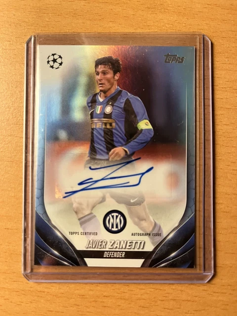 TOPPS UCC FLAGSHIP 2023/24 Javier Zanetti Auto FC Internazionale Milan ...