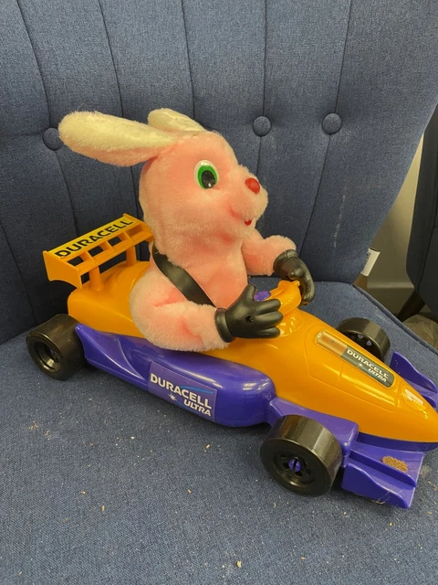 DURACELL RACING CAR bunny in box £15.00 - PicClick UK