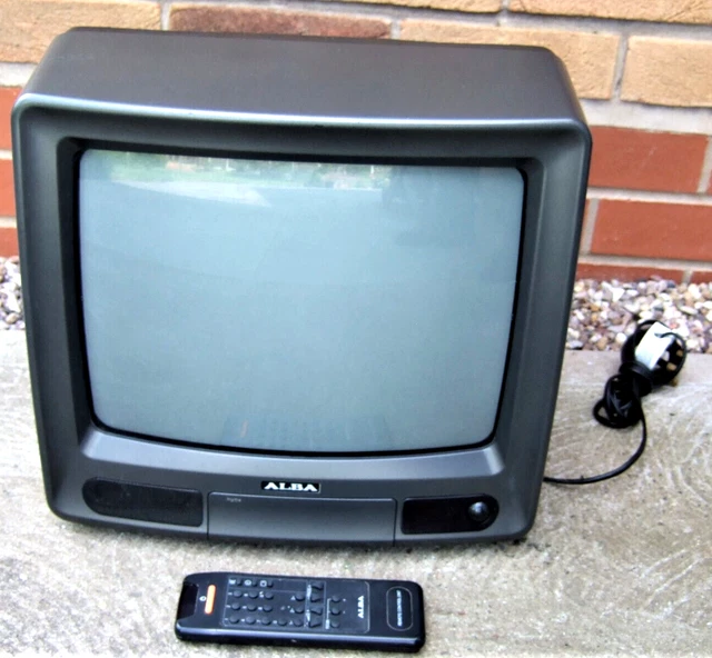 1980'S WORKING ALBA CTV840, 14" Colour CRT TV Remote, 4:3, Retro or ...
