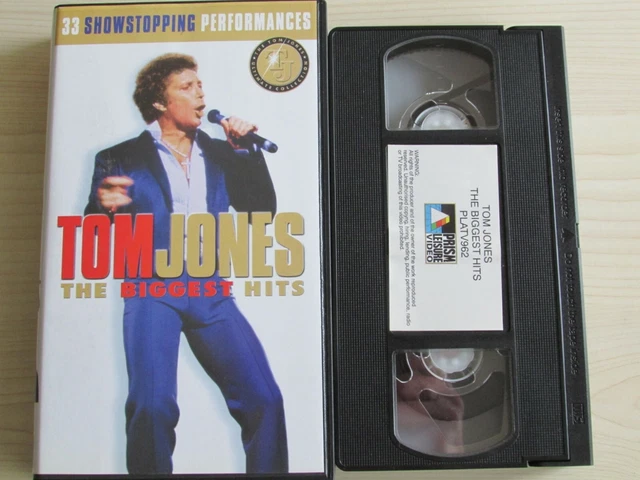 TOM JONES THE Biggest Hits Vhs Tape - 33 Showstopping Perfomances ...