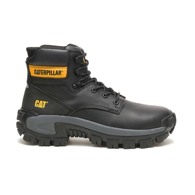 CATERPILLAR MENS INVADER Hi Steel Toe Work Boot Shoe P91287 - Black £99 ...