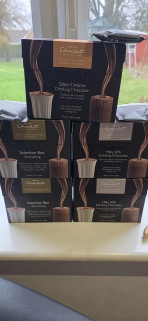 HOTEL CHOCOLAT LUXURY Velvetizer hot chocolate boxes + sachets (over 35 ...