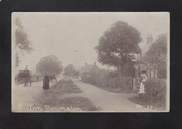 SUTTON BONINGTON, PARK Lane, Nottinghamshire, Real Photo Postcard, RPPC ...