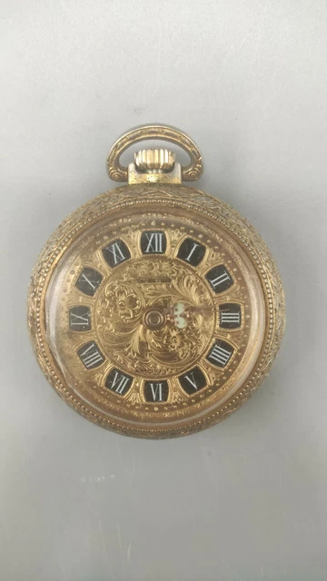 POCKET WATCH GOLD plated Charteville Antimagnetic automatic Swiss 300 ...
