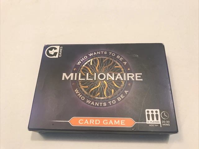 WHO WANTS TO Be A Millionaire Travel Card Game 2019 3+ Players Age 14 ...