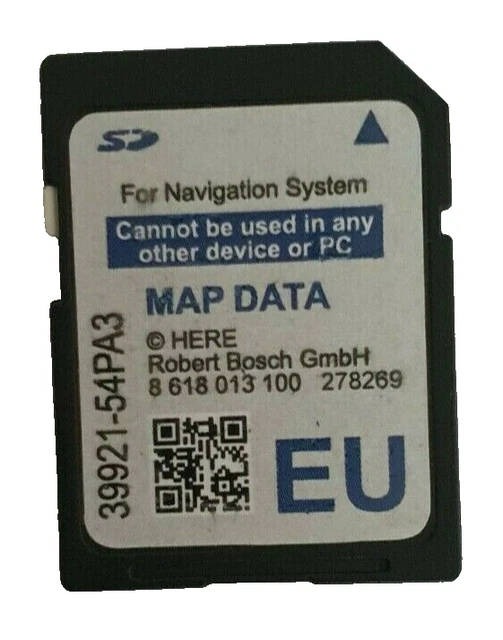 GENUINE SUZUKI SLDA 39921-54Pa3 Sat Nav Sd Card Map Swift Sx4 S-Cross ...