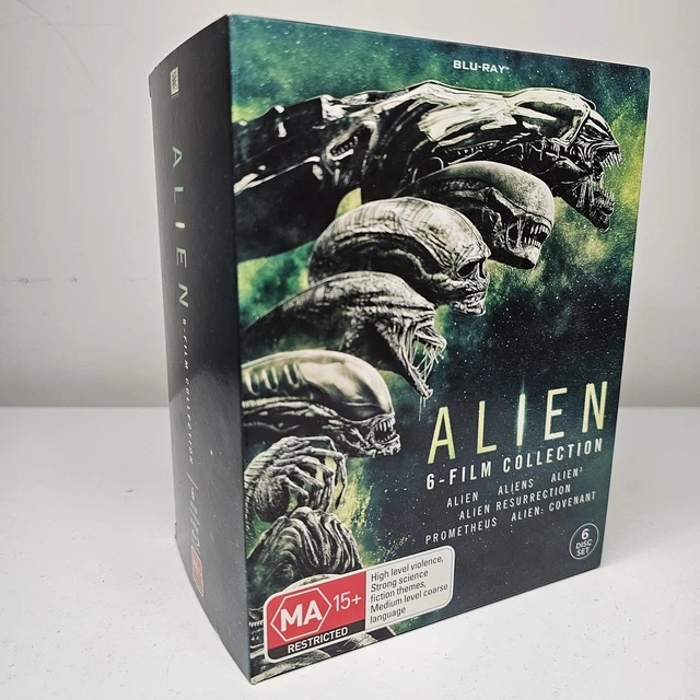 ALIEN 6 FILM Collection Complete Blu-ray Box Set (6 Discs) Region B Sci ...