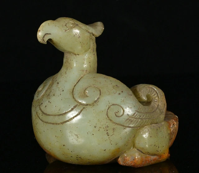 2.3 '' ANTIQUE et Tian Yue sculpture Phoenix oiseau brosse image EUR ...