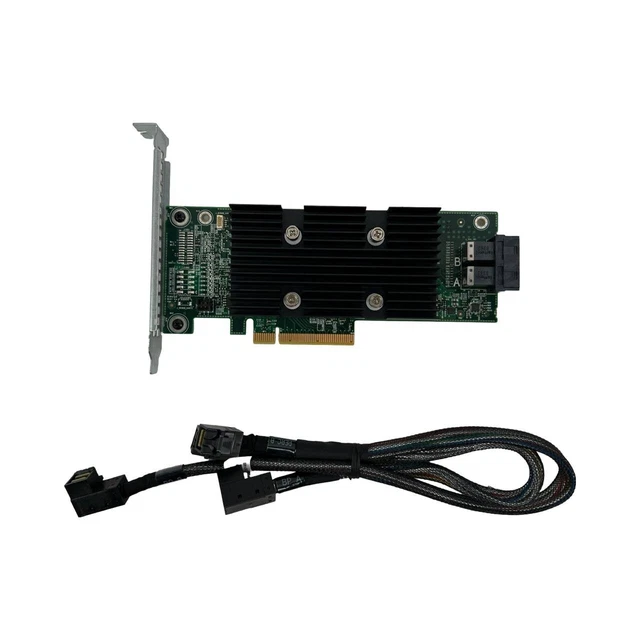 DELL PERC H330 8 PUERTOS SAS/SATA 6/12GB PCI-E 04Y5H1 RAID JBOD con cable ¡Probado! EUR 33,52 ...