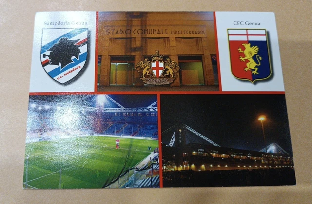 CARTOLINA POSTCARD BUSTA Distintivo Simbolo Logo Crest Stadio Stadium ...