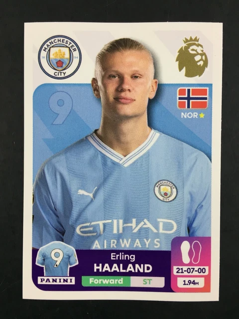 ERLING HAALAND STICKER Panini Premier League 2023 2024 (24) #425 EUR 11 ...