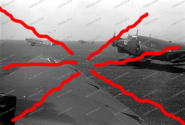 NEGATIV-TOBRUK-LIBYEN-KAMPFGESCHWADER Z.B.V. 1-AFRIKA-JUNKERS Ju 52 ...