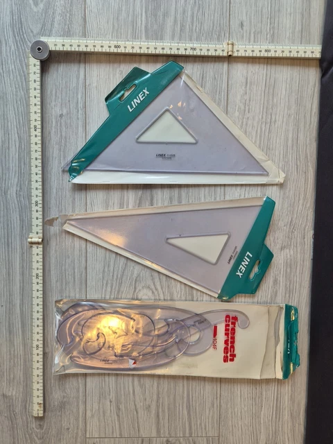LINEX FRENCH CURVES 104f D4528 D6025 Drawing Layout Tools Set1 £12.00 ...