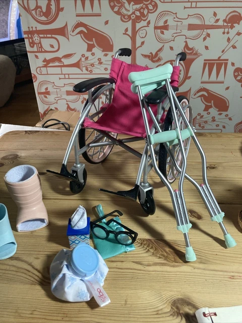 OUR GENERATION DOLL heals on wheel’s medical set £15.99 - PicClick UK