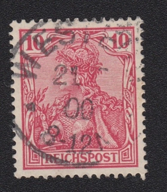 TIMBRE DEUTSCHLAND REICHSPOST rouge 10 oblitéré 1900 EUR 5,08 - PicClick FR