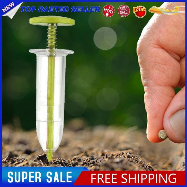 SYRINGE SEEDER MANUAL Sower Seed Spreader Small Seed Spreader Gardening ...