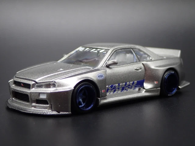 1999-2002 NISSAN SKYLINE Gtr R34 Kaido Shinjuku V1 1:64 Scale Diecast ...