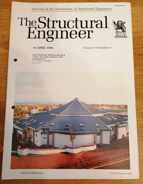 MAGAZINE - THE Structural Engineer Vol #74 No #8 16th April 1996 £4.00 ...