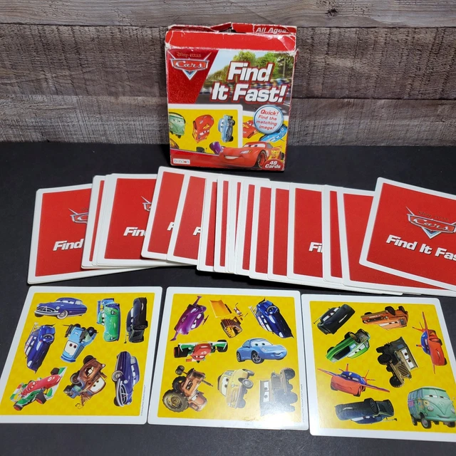 DISNEY PIXAR CARS Card Game Find it Fast $4.99 - PicClick