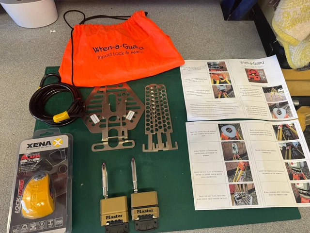 WREN A GUARD , Survey Tripod Lock & Alarm , Topcon, Sokkia, Leica £21. ...