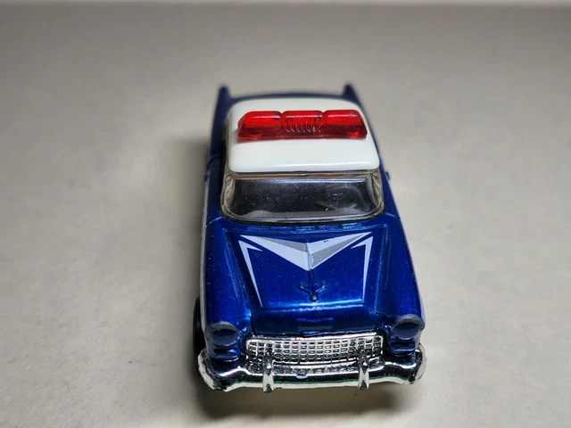 MATCHBOX 1955 CHEVROLET Bel Air Blue White DARE Police Car '55 Chevy 1: ...