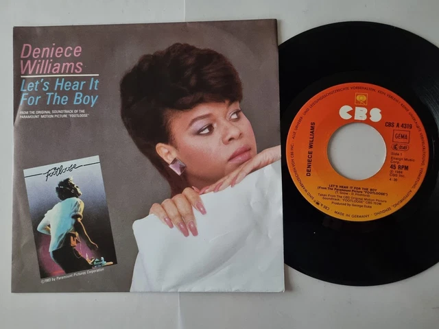 DENIECE WILLIAMS - Let's hear it for the boy 7'' Vinyl Holland EUR 18 ... DENIECE WILLIAMS - Let's hear it for the boy 7'' Vinyl Holland EUR 18 ...