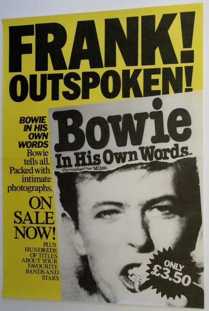 DAVID BOWIE ORIGINAL IN His Own Words Promo Affiche Environ 1980 EUR ...