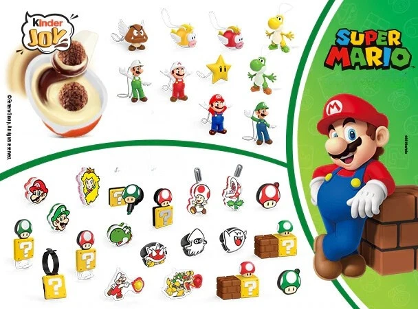 SUPER MARIO KINDER JOY 2025: Complete the Series! VQ390 DV550A Choice ...