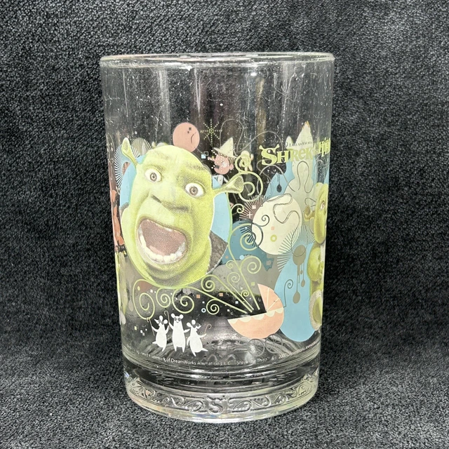 MCDONALDS SHREK THE Third Glass Cup Shrek DreamWorks 2007 Vintage ...
