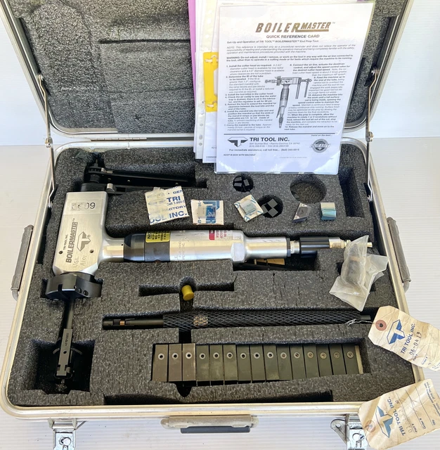 TRI-TOOL BOILERMASTER PNEUMATIC Portable Tube Lathe Machine *NEW* £ ...