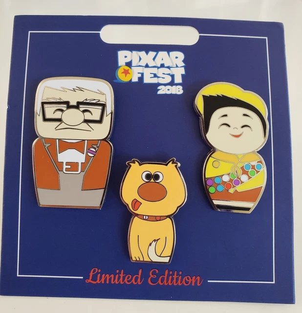 DLR DISNEY/PIXAR &UP& Carl/Russell/Dug Le 1500 Pixar Fest 3-Pin Set ...