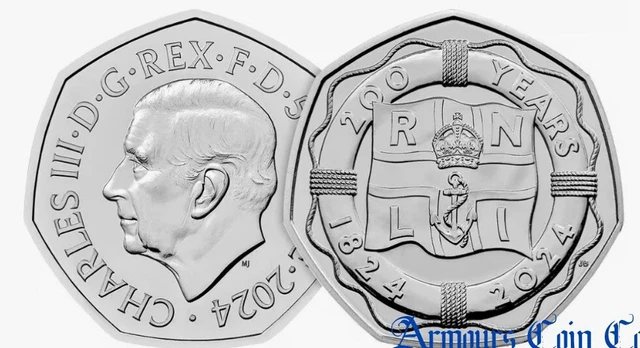 2024 RNLI LIFEBOAT 200th Anniversary BU 50p Coin £8.99 - PicClick UK