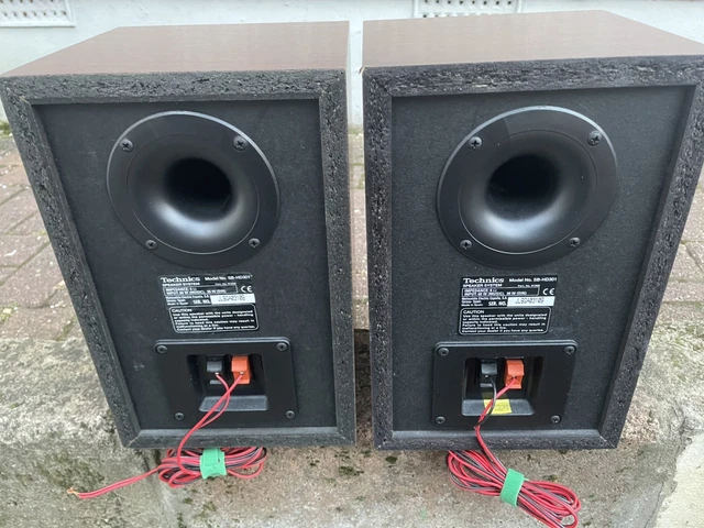 L58 TECHNICS SB-HD301 Bookshelf Speakers Pair System 6 Ohm 60W Wooden £ ...