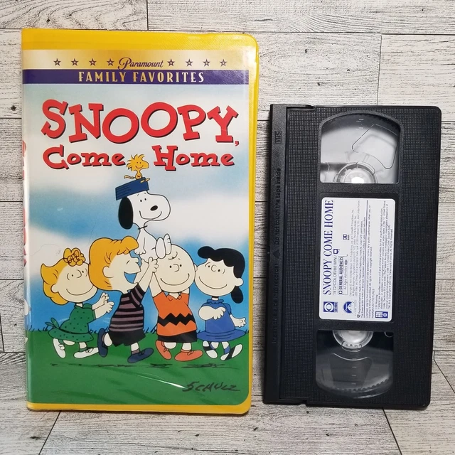 CHARLIE BROWN PEANUTS Snoopy Come Home VHS Video Paramount Clamshell ...
