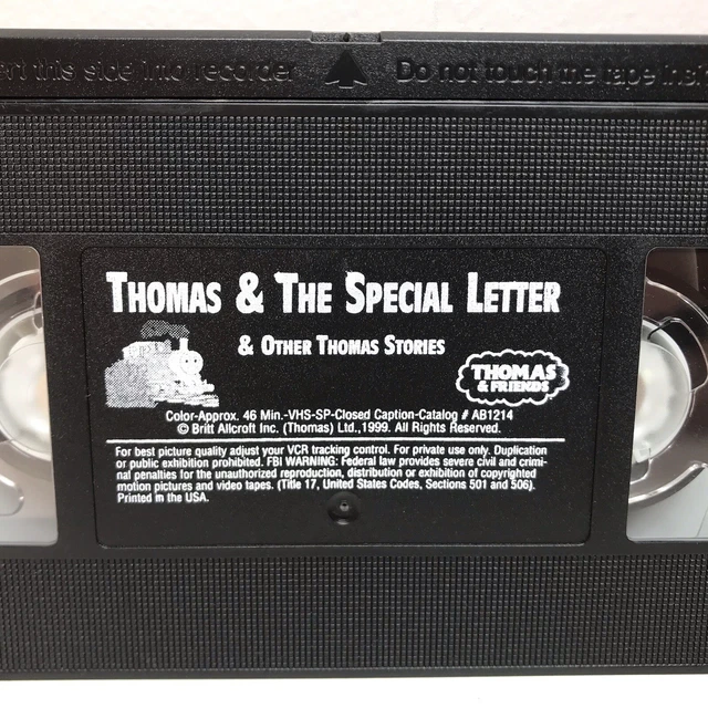 THOMAS TANK ENGINE Friends Special Letter VHS Tape Only BUY 2 GET 1 ...