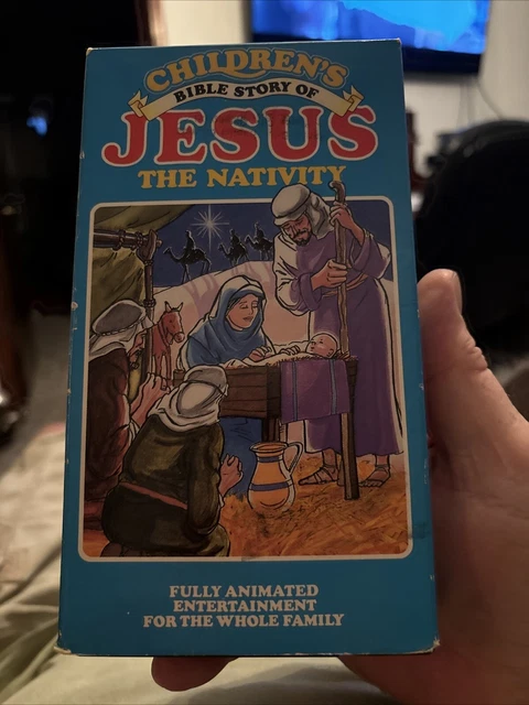 NEW CHILDREN'S BIBLE Story Of Jesus The Nativity VHS VCR Tape Movie ...