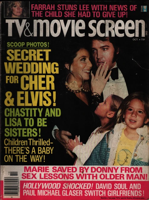 TV & MOVIE Screen October 1977 Elvis Presley Farrah Fawcett 030221ame2 ...