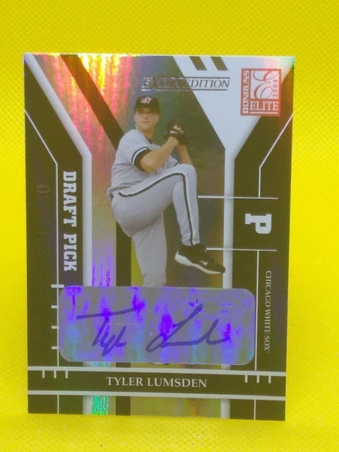 TYLER LUMSDEN 2004 Elite Extra AUTOGRAPHE ROOKIE #314 Chicago White Sox ...