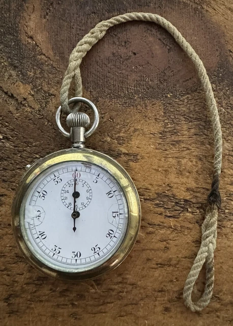 WW2 ARMY BOMB Timer Stopwatch Pocket Watch British Military Raf Broad ...