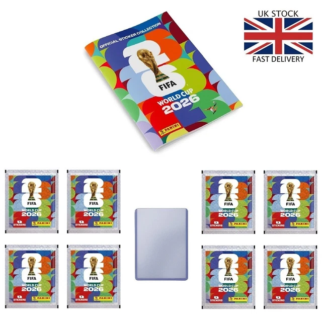 PANINI WORLD CUP 2026 Sticker Bundle - SoftCover Album, Stickers ...