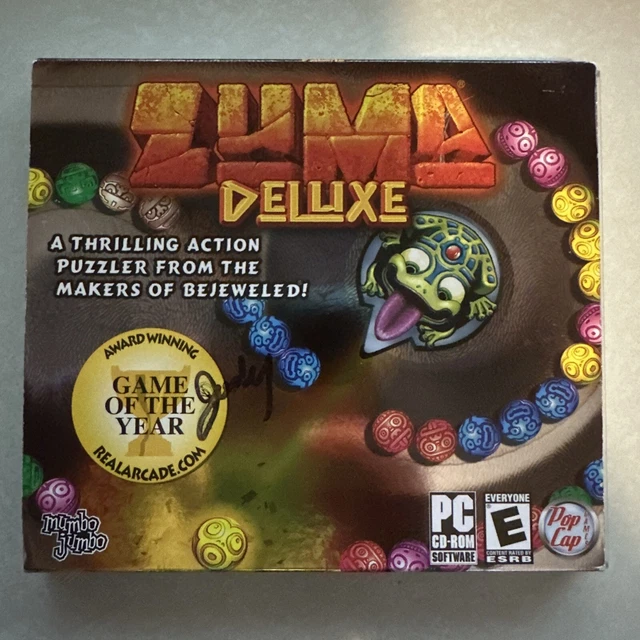 ZUMA DELUXE POP Cap Mumbo Jumbo PC CD ROM Computer Video Game $0.99 - PicClick