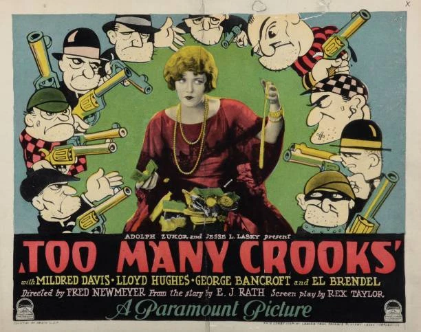TOO MANY CROOKS Lobby Card Mildred Davis 1927 Old Movie Photo $8.50 ...