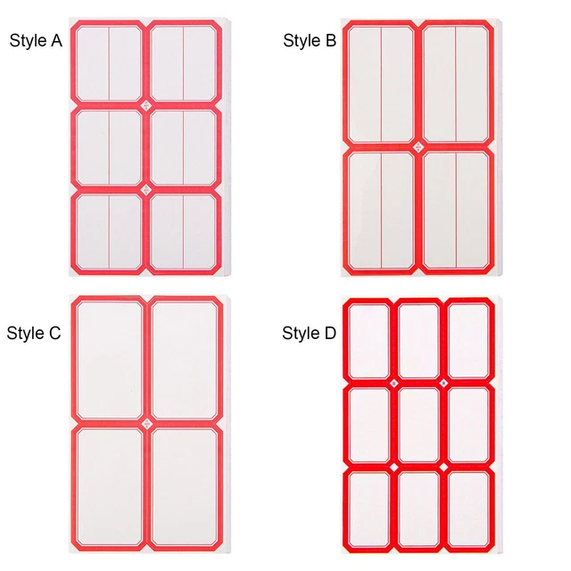 50 SHEETS NAME Tag Labels Writable Name Tag Stickers Label Stickers for ...