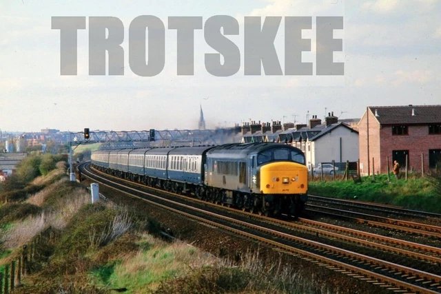 35MM SLIDE BR British Rail Diesel Loco Class 45 45105 Chesterfield 1985 ...