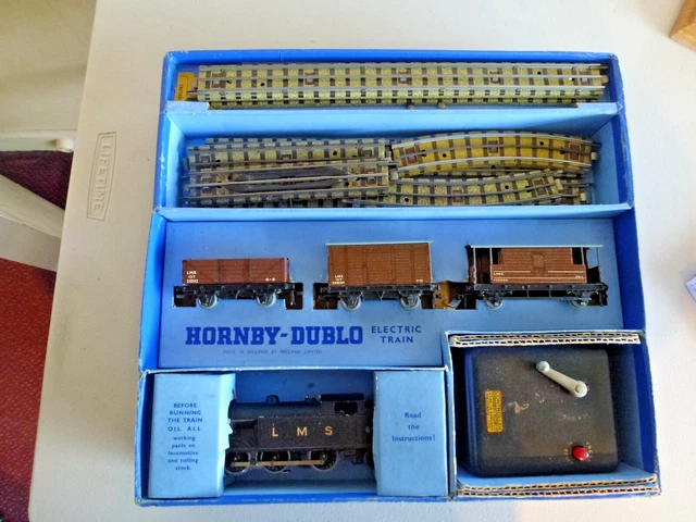 HORNBY DUBLO EDG7 Lms Goods Train Set - 3 Rail £75.00 - PicClick UK