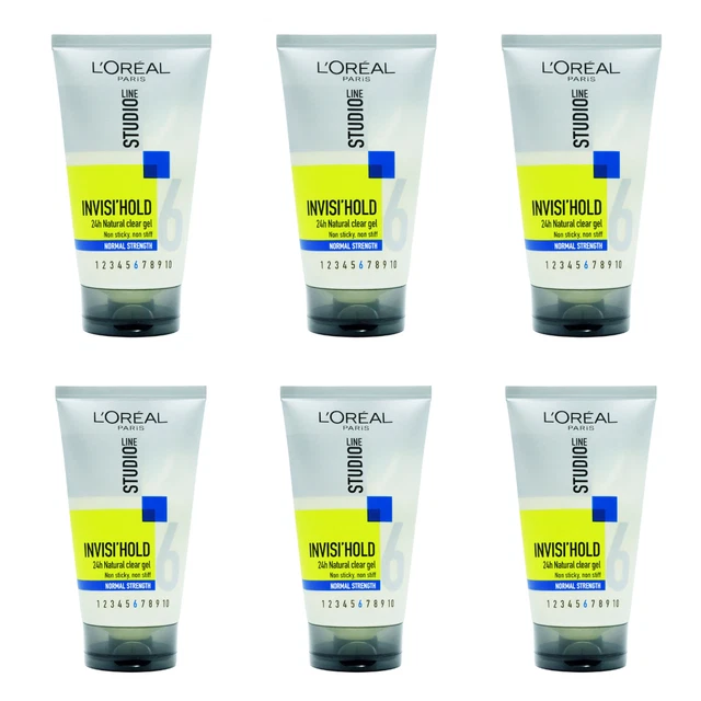 L'OREAL PARIS STUDIO Line Invisi Hold Hair Gel Normal Strength 150ml ...