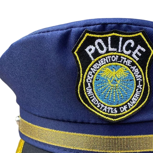 CHILDREN POLICE HAT Headwear Role Play Kids Cap Photographic Party ...