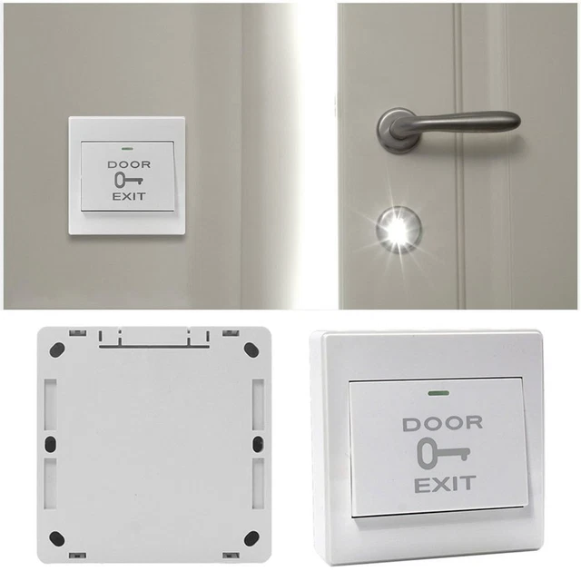 DOOR OPEN SWITCH Automatic Gate Opener Wall Push Button Door Exit ...