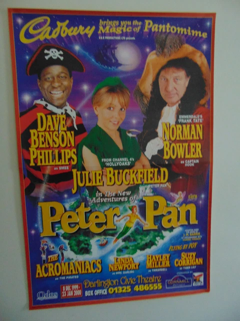 PETER PAN PANTOMIME poster (Dave Benson Phillips, Julie Buckfield ...